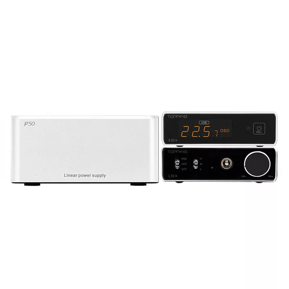 TOPPING E30 II + TOPPING L30 II + TOPPING P50 SILVER PACKAGE